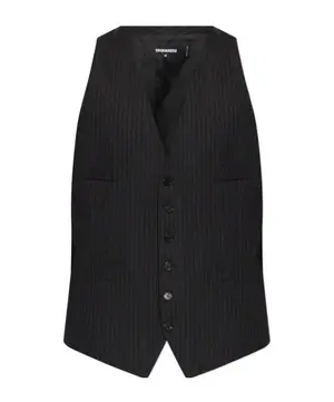 Dsquared2 Striped Buttoned Vest