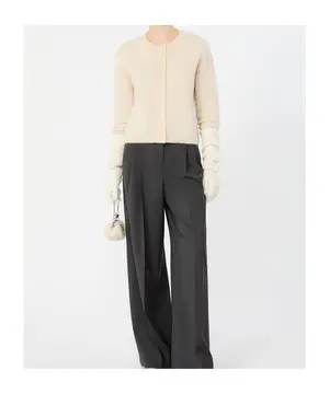 Max Mara Wool And Cashmere Yarn Cardigan Ice