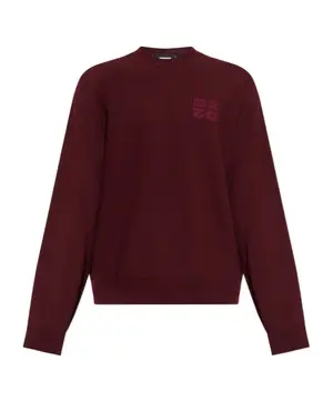 Dsquared2 Crew-neck Long-sleeve Sweater - Wine Red