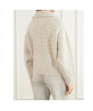 FRAME Ribbed-knit Zip-up Sweater