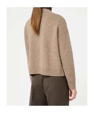 Max Mara Cropped Pocket Cardigan - Hazelnut Brown
