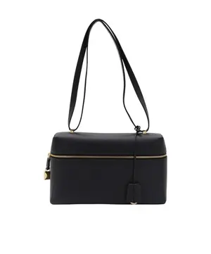 Loro Piana Zippered Shoulder Bag - Black