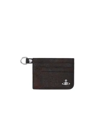 VIVIENNE WESTWOOD Chain Card Wallet - Brown