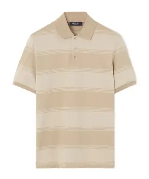 Loro Piana Parkland Polo Shirt - Beige Fancy