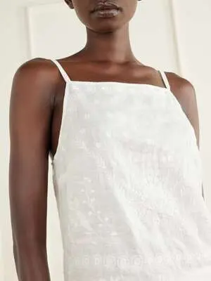 ERES Corail Embroidered Linen Tank