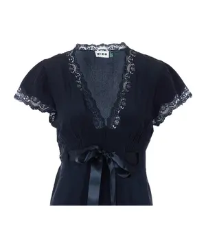Rixo Marlice Lace Trim Maxi Dress