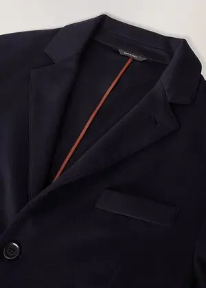 Loro Piana Lapel Long-sleeved Wool Suit Coat