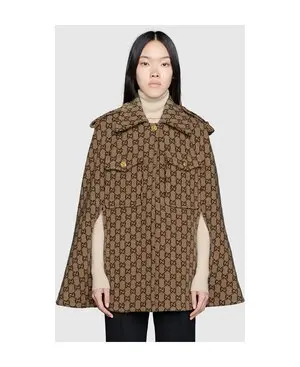 Gucci Gg Wool Cape