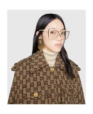 Gucci Gg Wool Cape