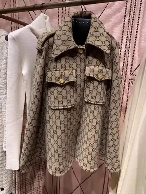 Gucci Gg Wool Cape