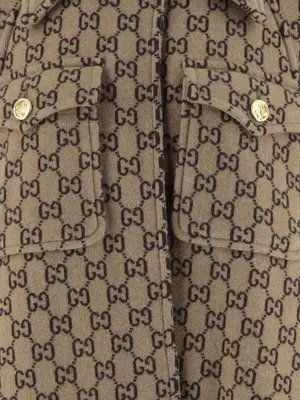 Gucci Gg Wool Cape