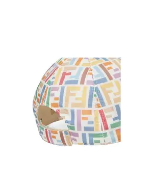 Fendi Logo-embroidered Ff-print Baseball Cap