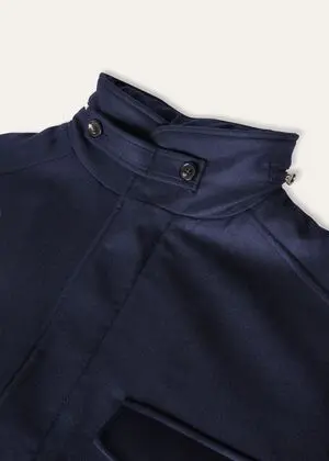 Loro Piana Traveller Freshly Cut Wool Stand-collar Casual Jacket