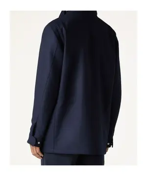 Loro Piana Traveller Freshly Cut Wool Stand-collar Casual Jacket