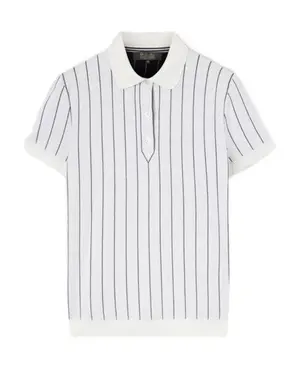 Loro Piana Striped Wool Polo Shirt