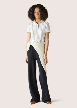 Loro Piana Striped Wool Polo Shirt