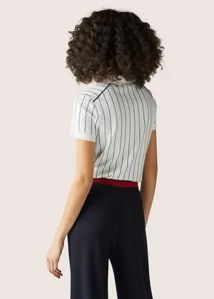 Loro Piana Striped Wool Polo Shirt