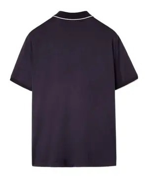 Loro Piana Pull-down Wool Short-sleeved Polo Shirt
