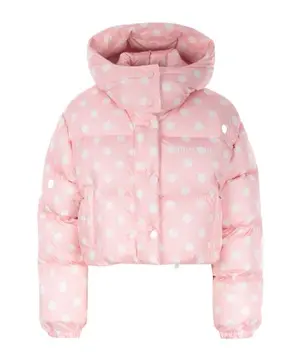 Miu Miu Polka-dot Cropped Puffer Jacket
