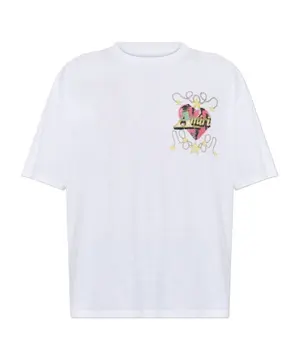 Amiri Logo Printed Crewneck T-shirt - White