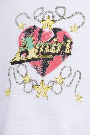 Amiri Logo Printed Crewneck T-shirt