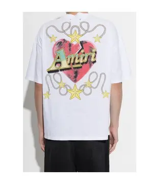 Amiri Logo Printed Crewneck T-shirt