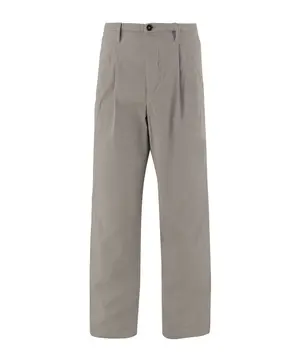 C.P. COMPANY Pleated Straight-leg Trousers - Beige