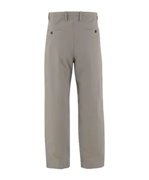 C.P. COMPANY Pleated Straight-leg Trousers - Beige