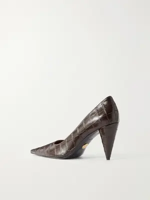 Stella McCartney Pump 80 Croc-effect Vegetarian Material Pumps