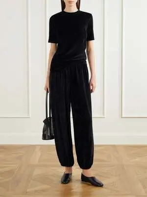 Suzie Kondi Paxos Velour Tapered Track Pants