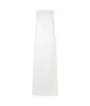 THE PARK Edith Strapless Silk-satin Maxi Dress - White