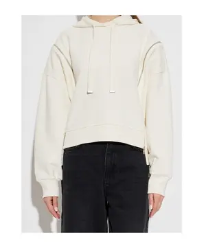 ALLSAINTS Ciara Zip Detail Hoodie - Off White