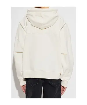 ALLSAINTS Ciara Zip Detail Hoodie - Off White