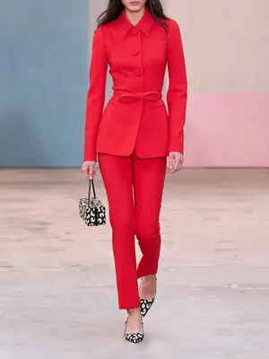 Carolina Herrera Ribbon-detailed Wool Belt