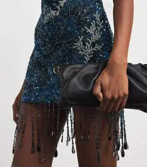 CLIO PEPPIATT Embellished Sequin Mini Dress