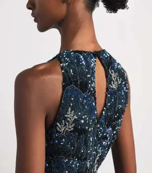 CLIO PEPPIATT Embellished Sequin Mini Dress