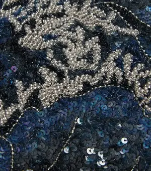 CLIO PEPPIATT Embellished Sequin Mini Dress