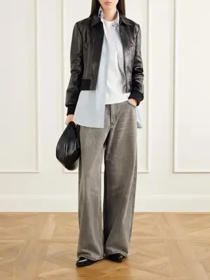 NILI LOTAN Sue Leather Jacket