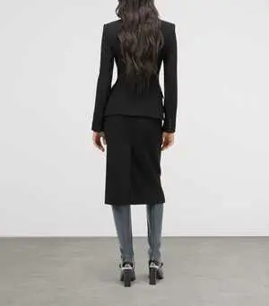 Alexander McQueen Crepe Single-breasted Jacket