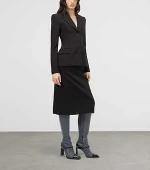 Alexander McQueen Crepe Single-breasted Jacket