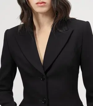 Alexander McQueen Crepe Single-breasted Jacket