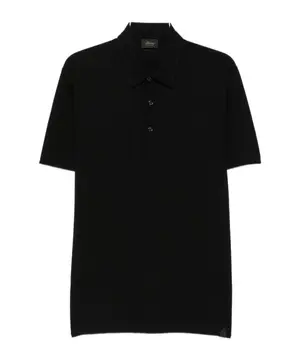 Brioni Button-front Polo Shirt - Black