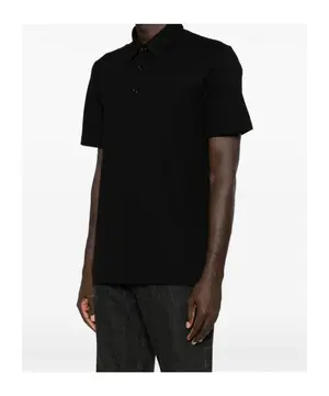 Brioni Button-front Polo Shirt - Black