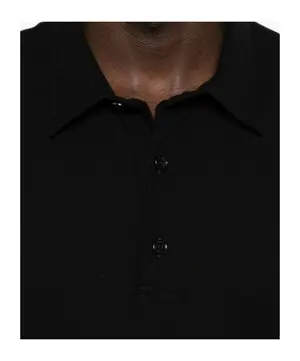 Brioni Button-front Polo Shirt - Black