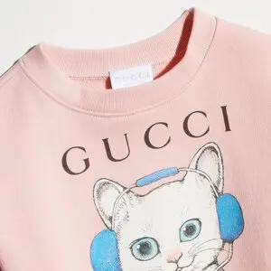 Gucci Logo-print Cat-graphic Sweater