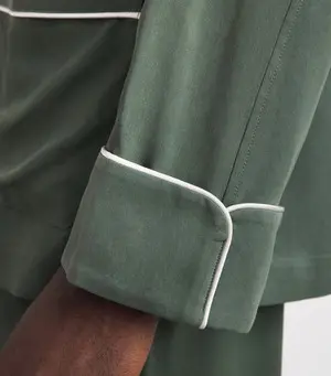 Olivia Von Halle Silk Twill Laurent Pyjama Set