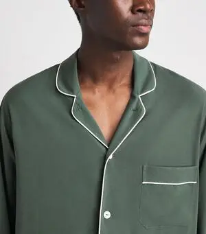 Olivia Von Halle Silk Twill Laurent Pyjama Set