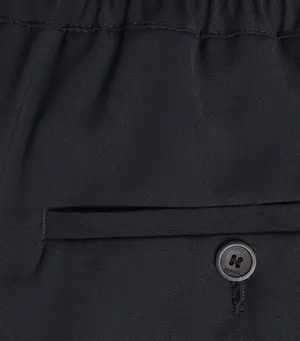 Sandro Wool-blend Drawstring Trousers