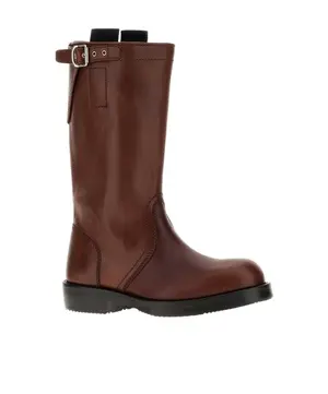 Dries Van Noten Buckled Mid-calf Boots