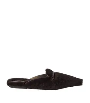 Brunello Cucinelli Shearling Flat Mules